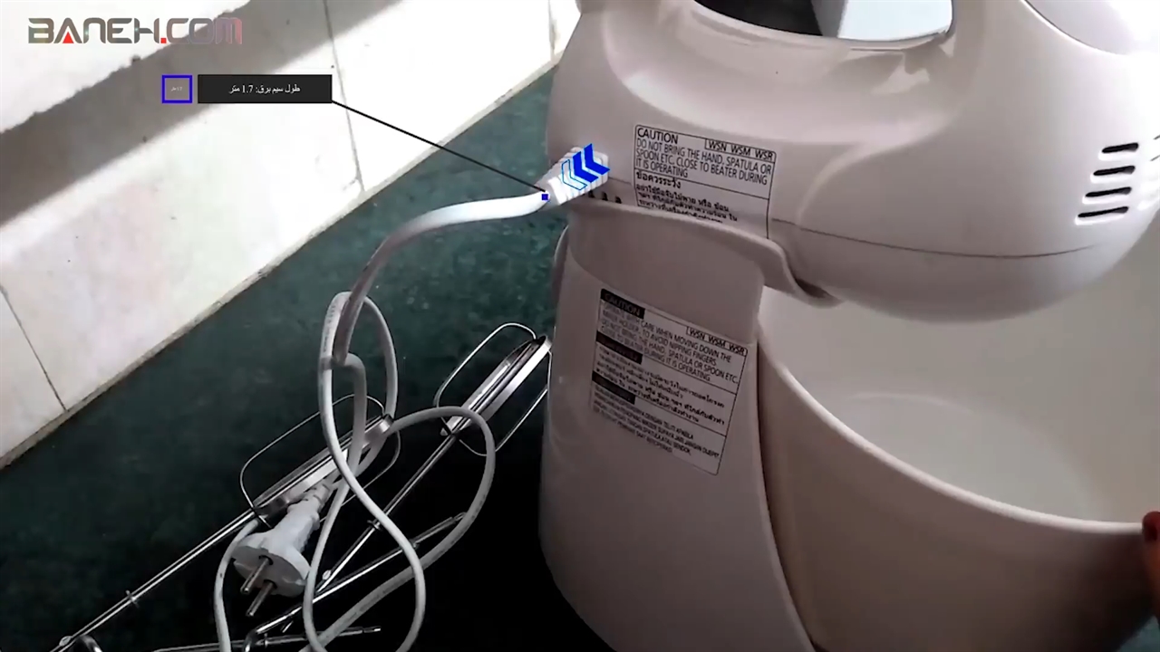 خرید همزن کاسه دار پاناسونیک 200 واتی Panasonic Mixer MK-GB1 - نماشا